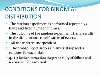 Binomial distribution | PPTX