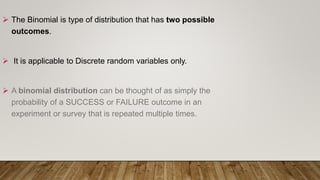 Binomial distribution | PPT