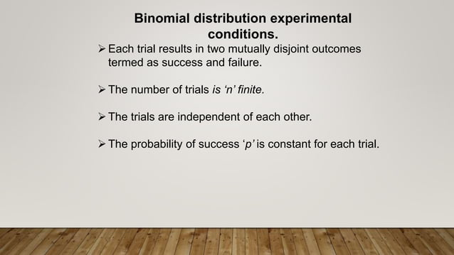 Binomial distribution | PPT