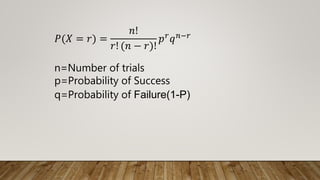 Binomial distribution | PPT