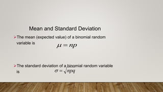 Binomial distribution | PPT