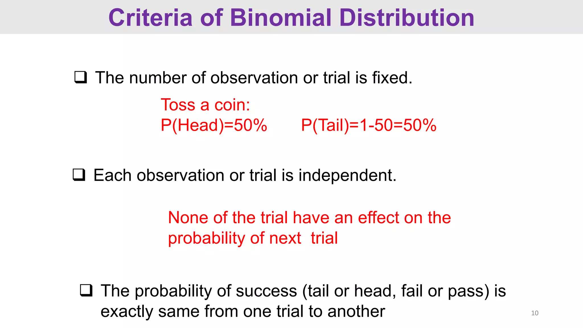 Binomial distribution | PPT