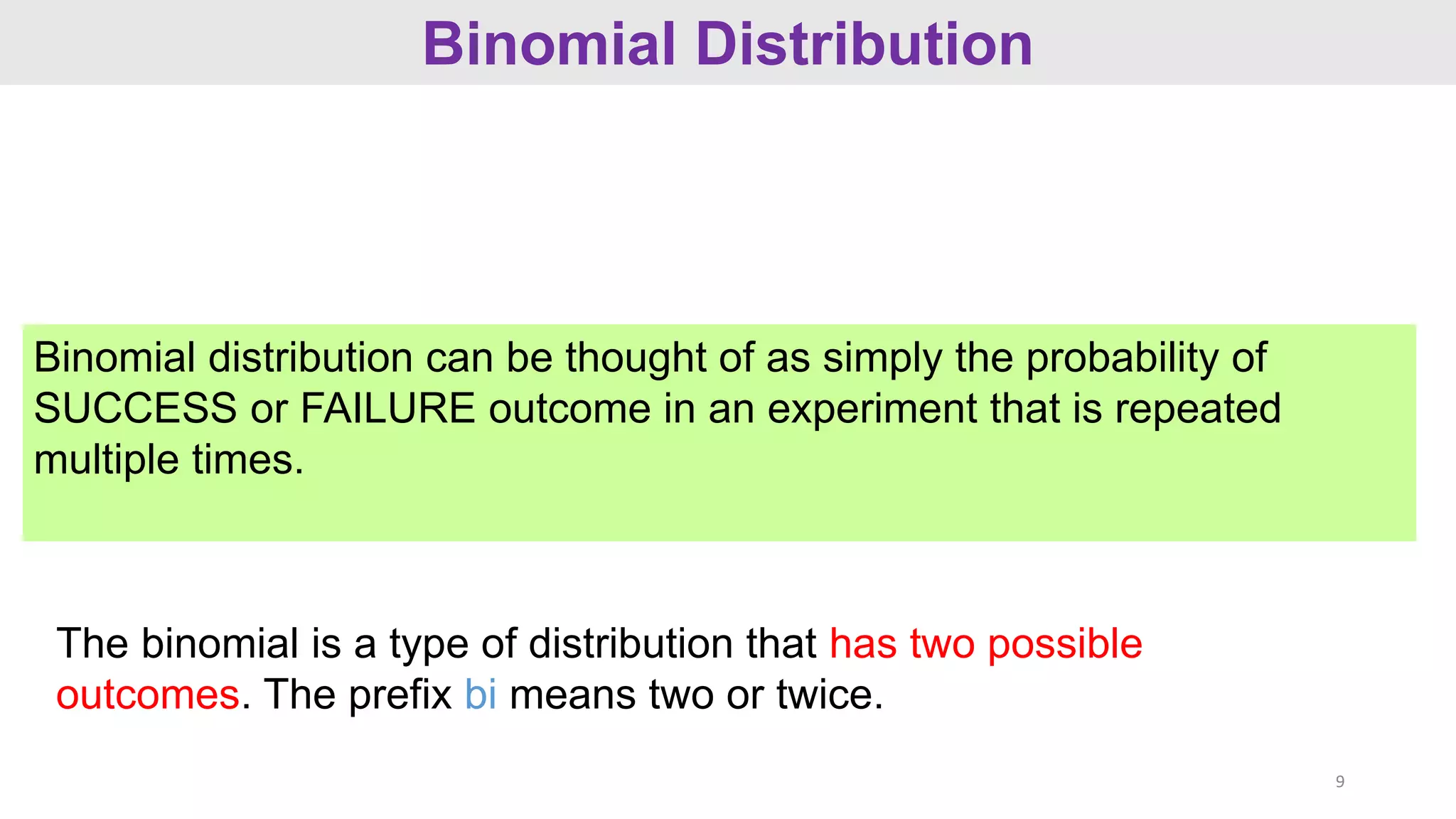 Binomial distribution | PPT