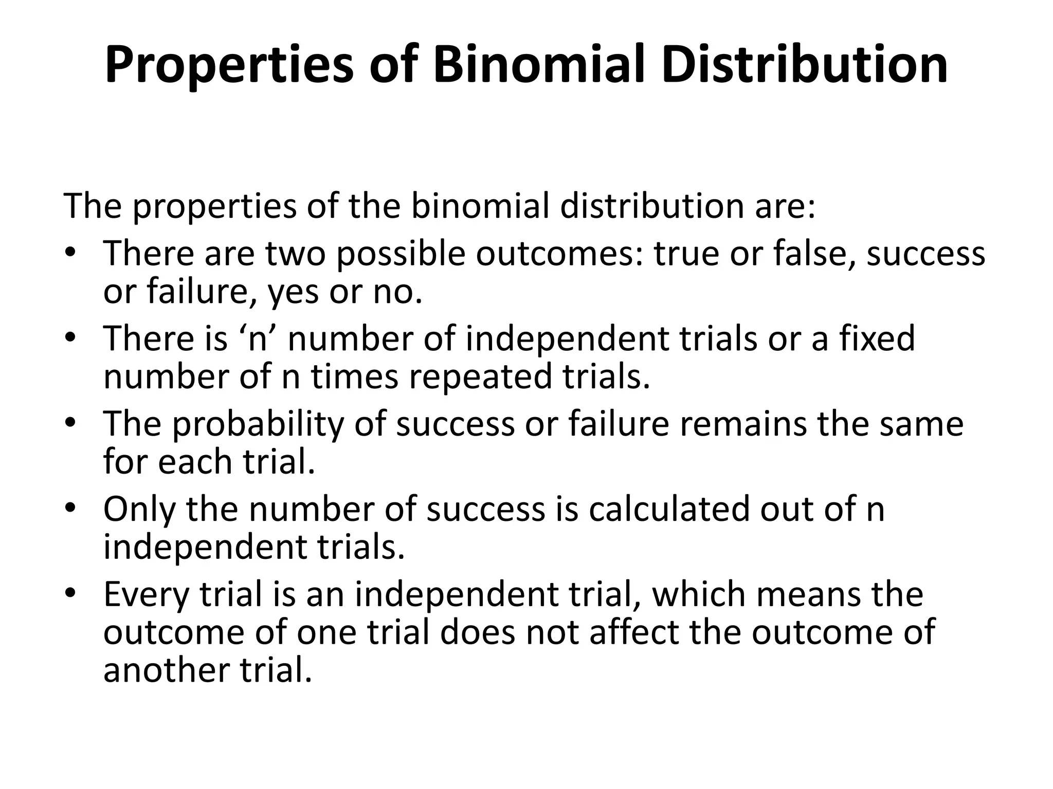 BINOMIAL DISTRIBUTION IN STATISTICS...... | PPTX