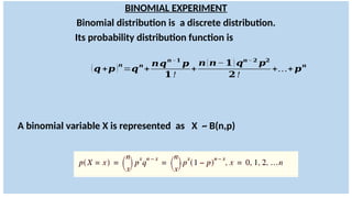 BINOMIAL DISTRIBUTION AND POISSON DISTRIBUTION | PPTX