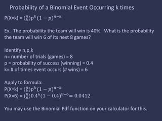 Binomial distributions | PDF