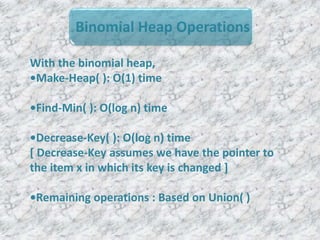 Binomial heap (a concept of Data Structure) | PPT