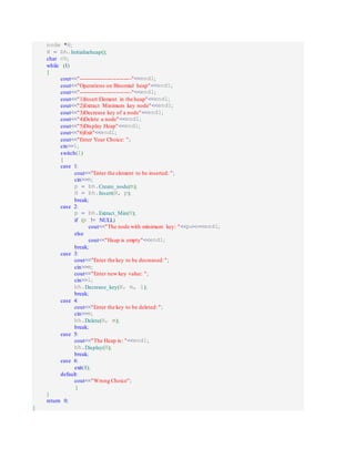 Binomial heap | DOCX
