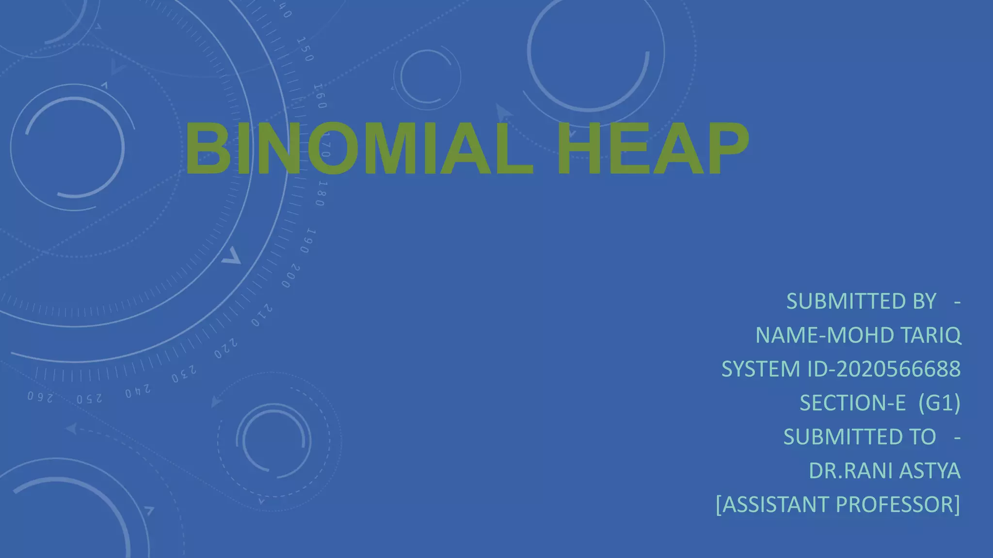Binomial Heap DAA PPT (2).ppt | Programming Languages | Computing