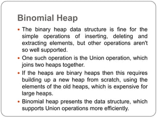 Binomial heap presentation | PPTX