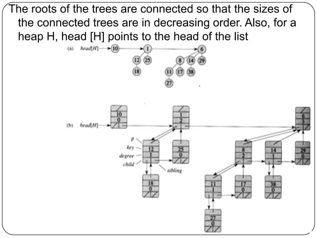 Binomial heap presentation | PPTX