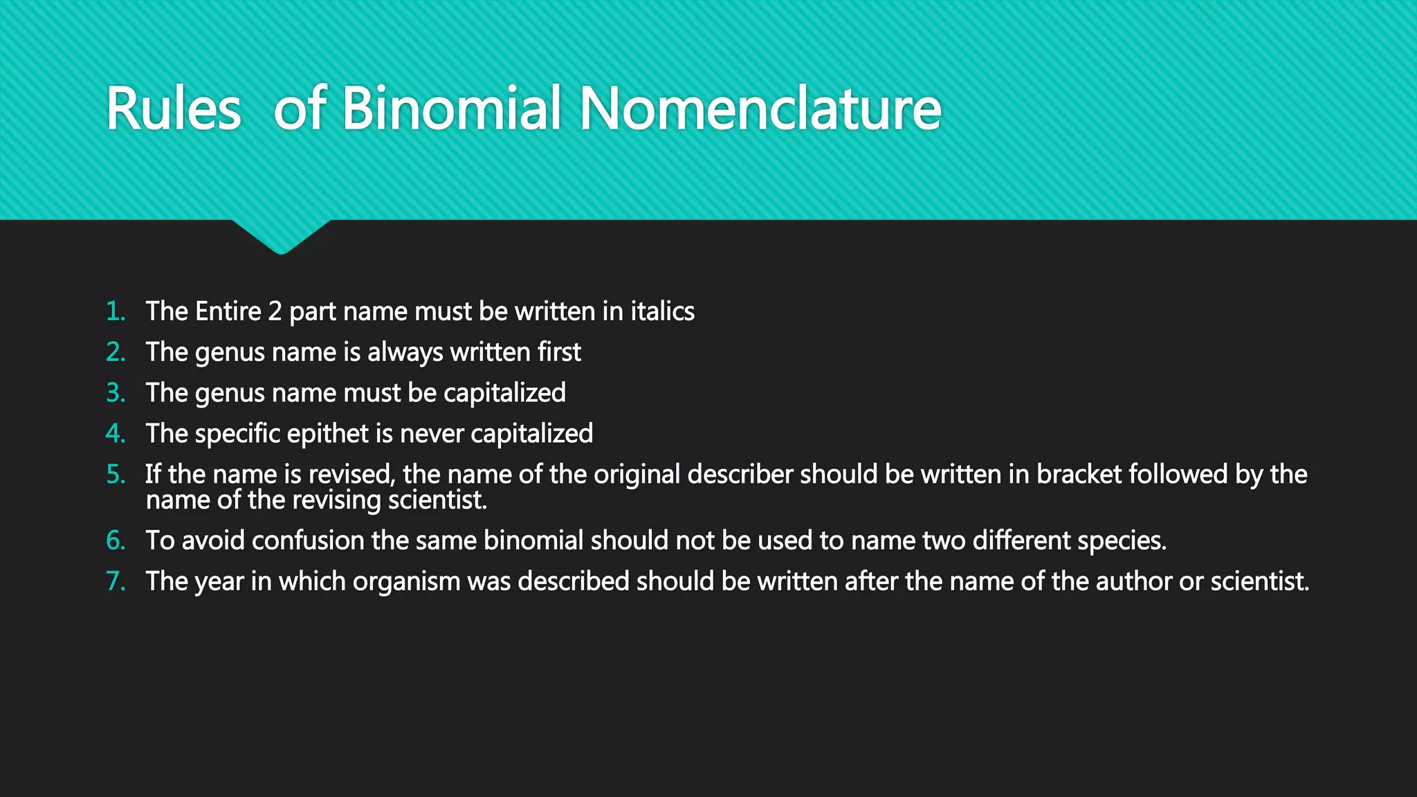 Binomial nomenclature | PPTX