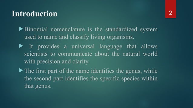 Binomial Nomenclature................................pptx