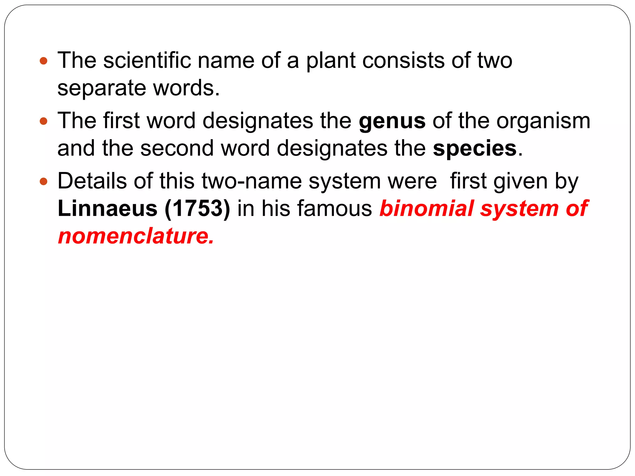 Binomial nomenclature | PPTX