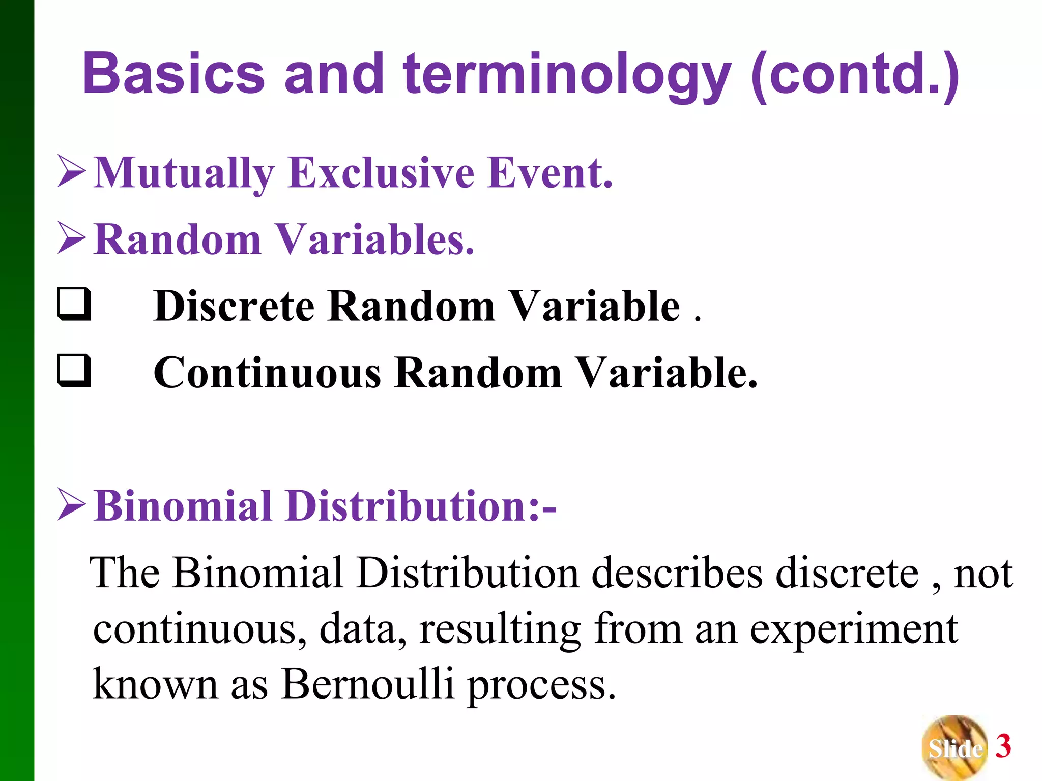 Binomial probability distributions ppt | PPTX