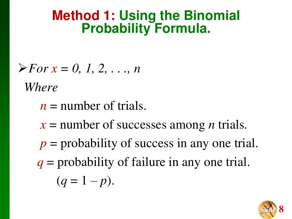 Binomial probability distributions ppt Binomial probability distributions ppt