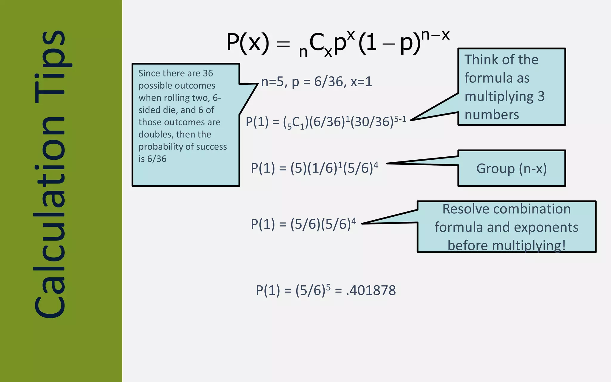 Binomial probability formula | PPT