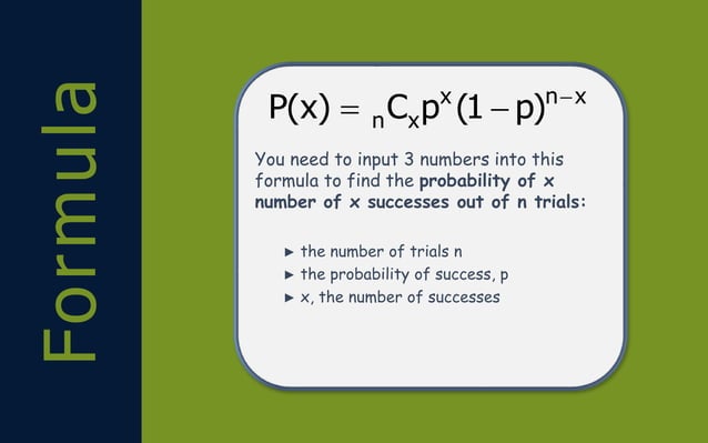 Binomial probability formula | PPT