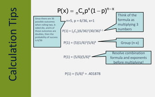 Binomial probability formula | PPT