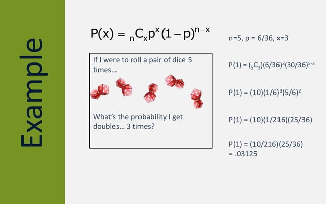 Binomial probability formula | PPT