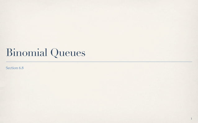 Binomial queues | PDF