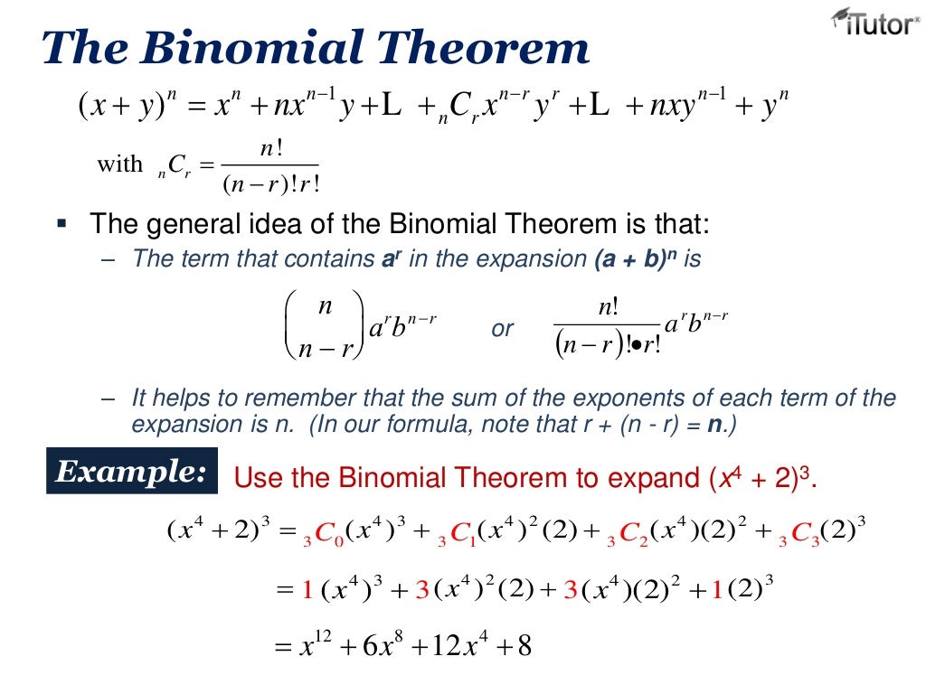 Binomial Theorem binomial-theorem