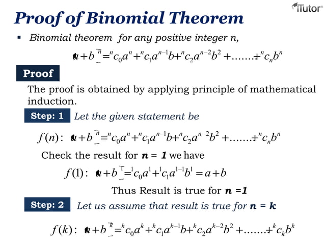 Binomial Theorem | PPTX | Physics | Science