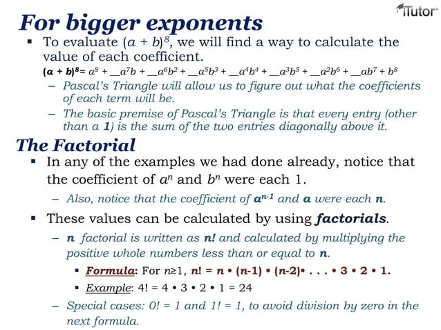 Binomial Theorem | PPTX | Physics | Science