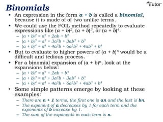 Binomial Theorem Chalkboard