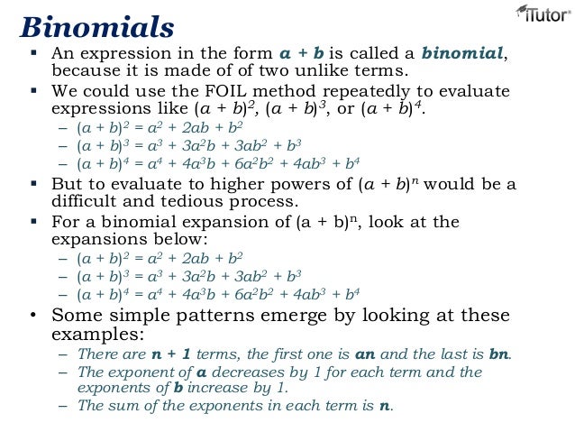 Binomial Theorem