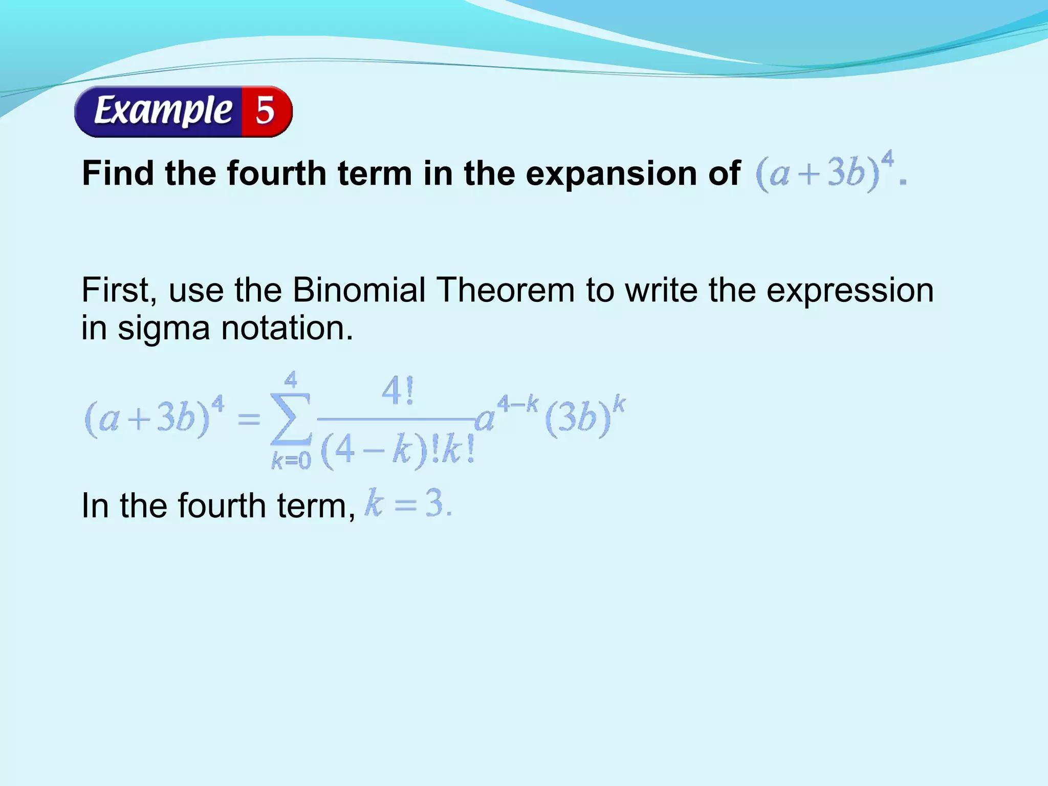 Binomial theorem | PPT