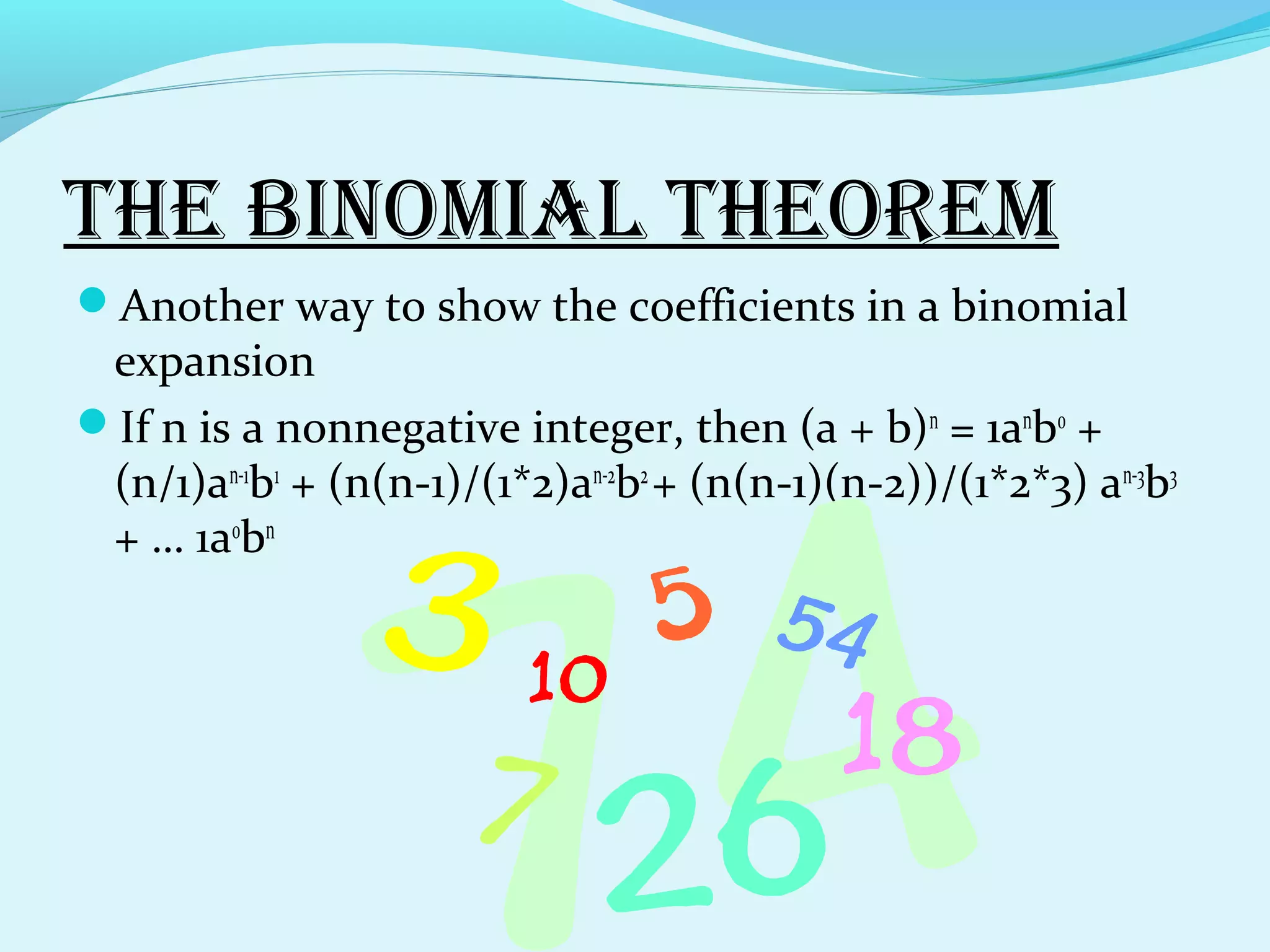 Binomial theorem | PPT