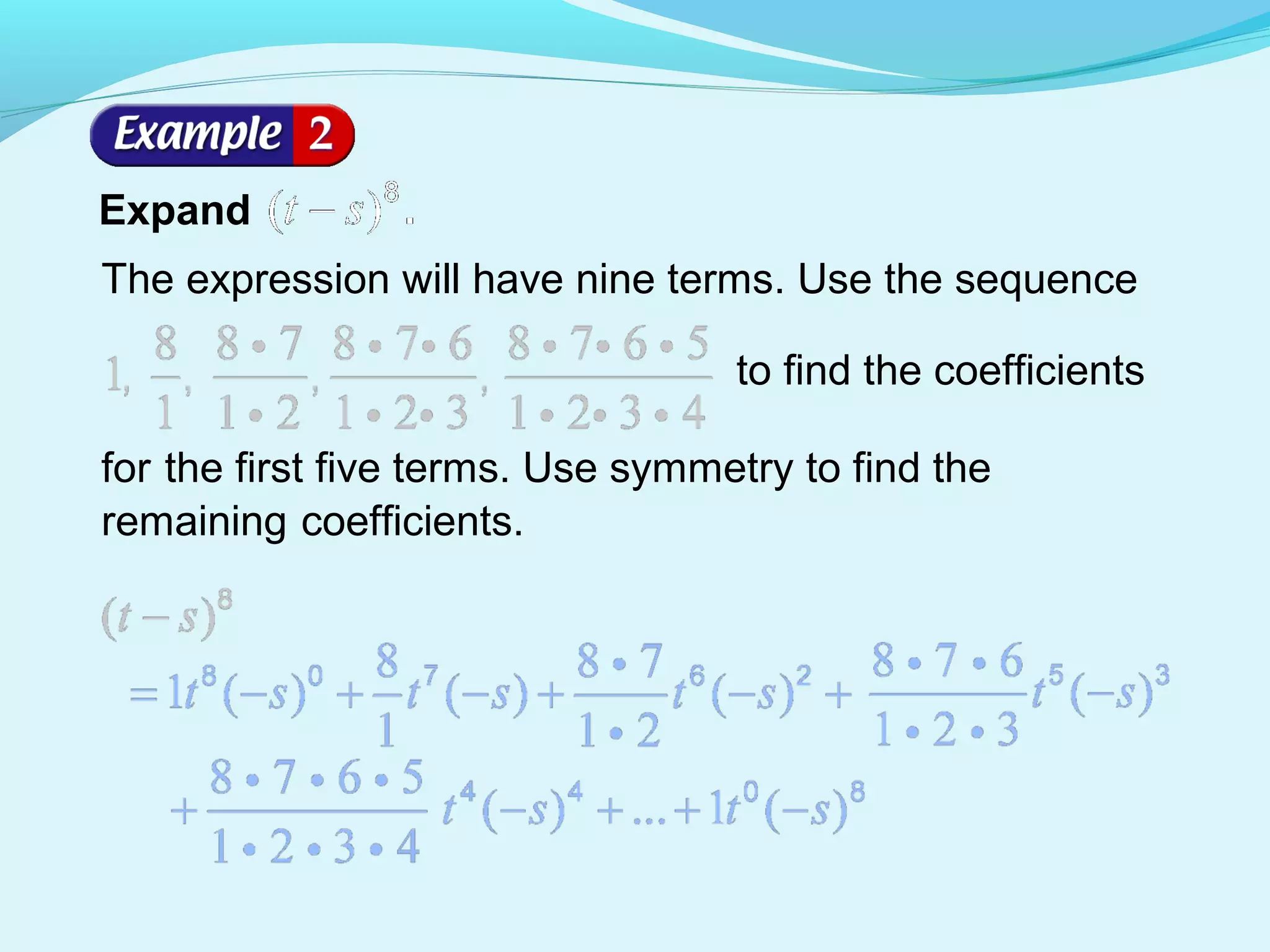 Binomial theorem | PPT