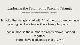 Binomial Theorem what are its functions and what it means | PPT