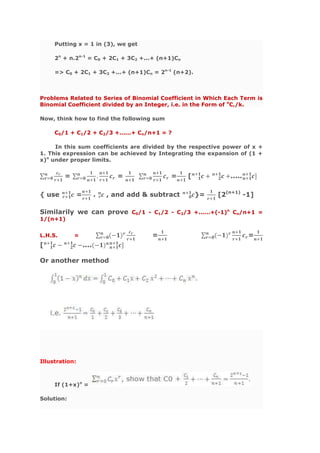Binomial theorem for any index | DOCX