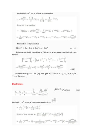 Binomial theorem for any index | DOCX