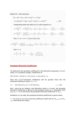Binomial theorem for any index | DOCX