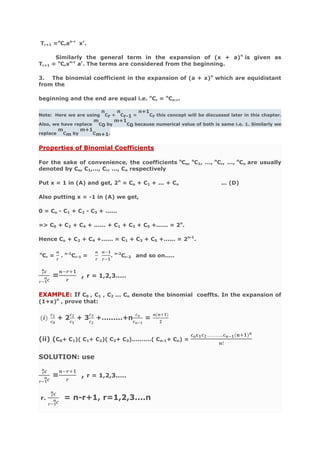 Binomial theorem for any index | DOCX