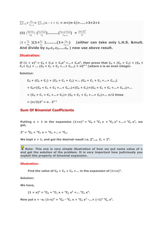 Binomial theorem for any index | DOCX