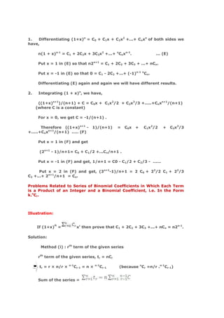 Binomial theorem for any index | DOCX
