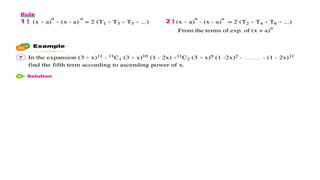Binomial theorem g11 | PPT