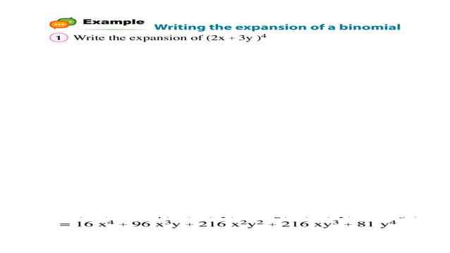 Binomial theorem g11 | PPT