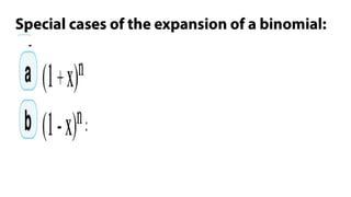 Binomial theorem g11 | PPT