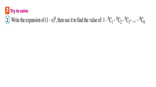 Binomial theorem g11 | PPT