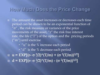 Binomial Tree - Option Pricing Theory | PPTX