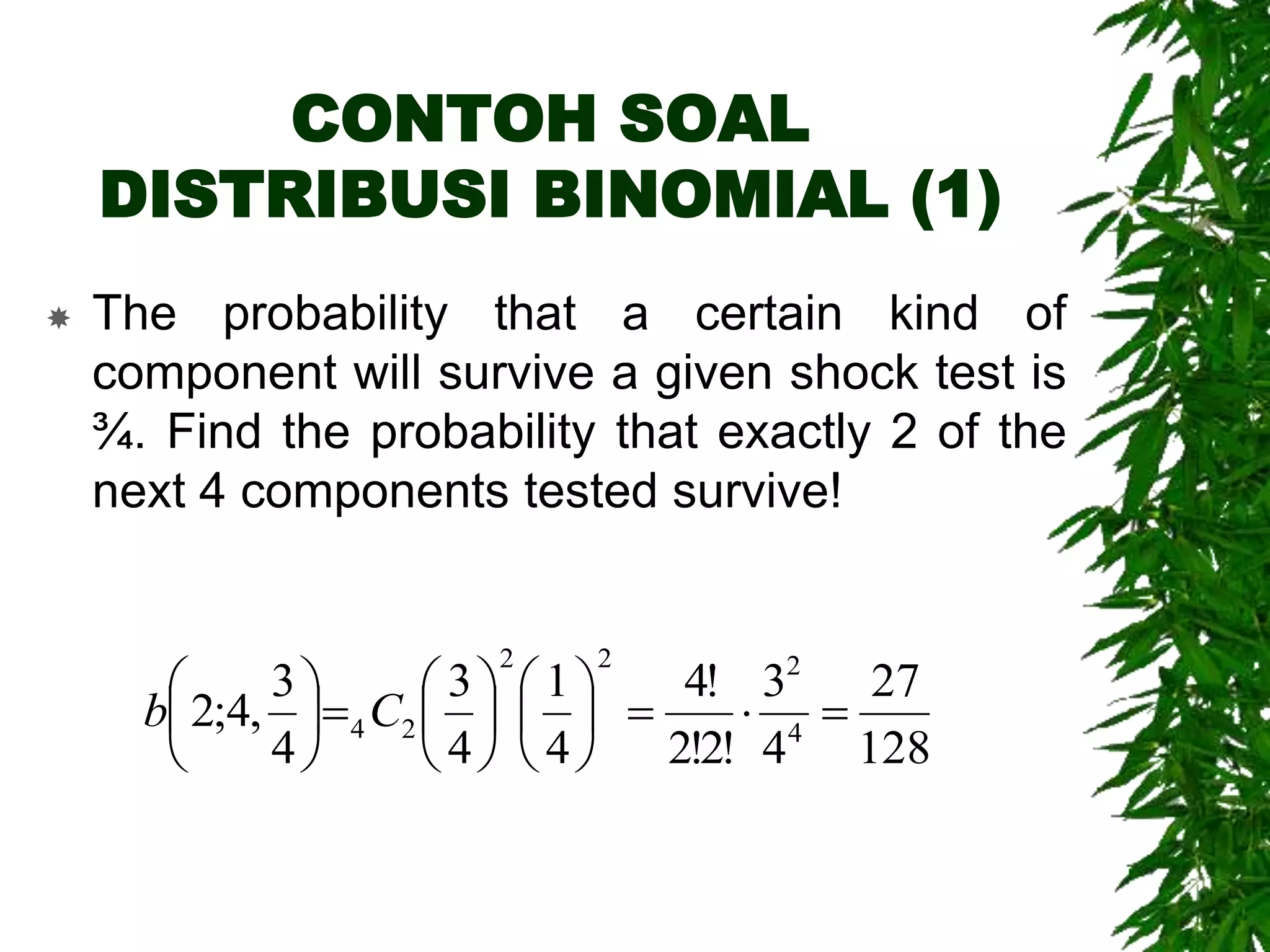 06 Distribusi Binomial dan Poisson | PPTX