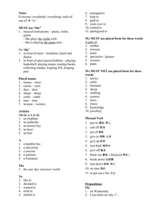 Bi notes | DOC | Cats | Pets