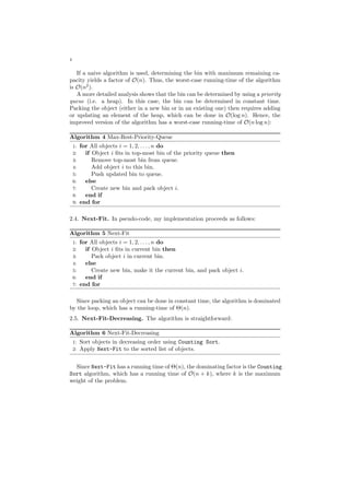 Bin packing | PDF