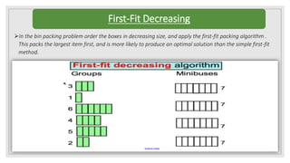 Bin packing | PPTX