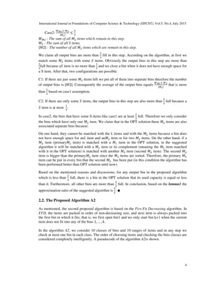 Bin packing problem two approximation | PDF